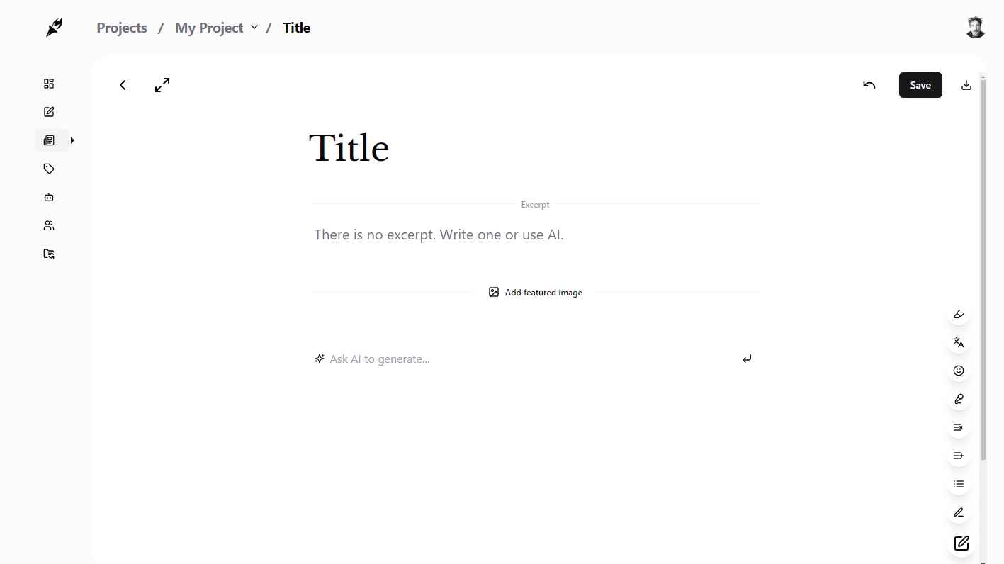 Create Blank Document | GenNews
